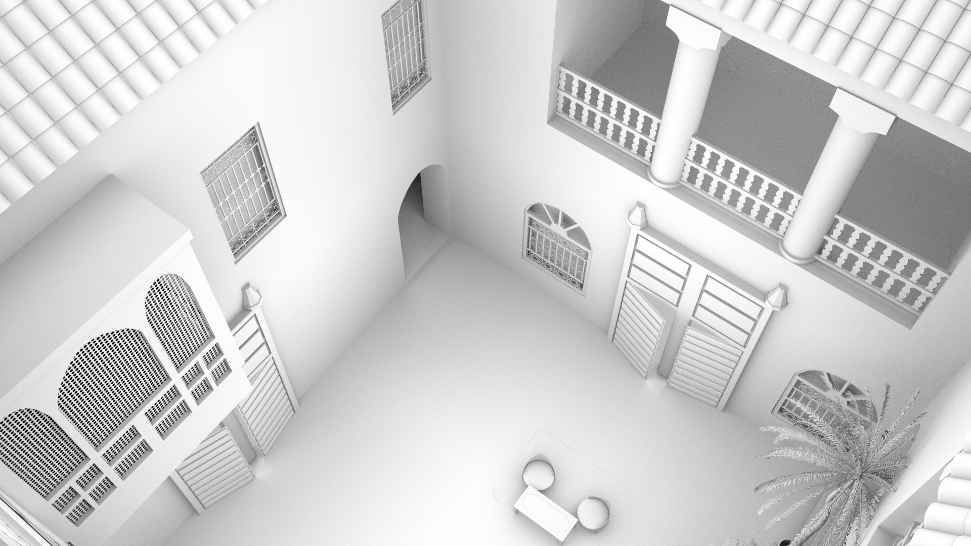 3D Model Traditional Moroccan House Building - TurboSquid 1661854