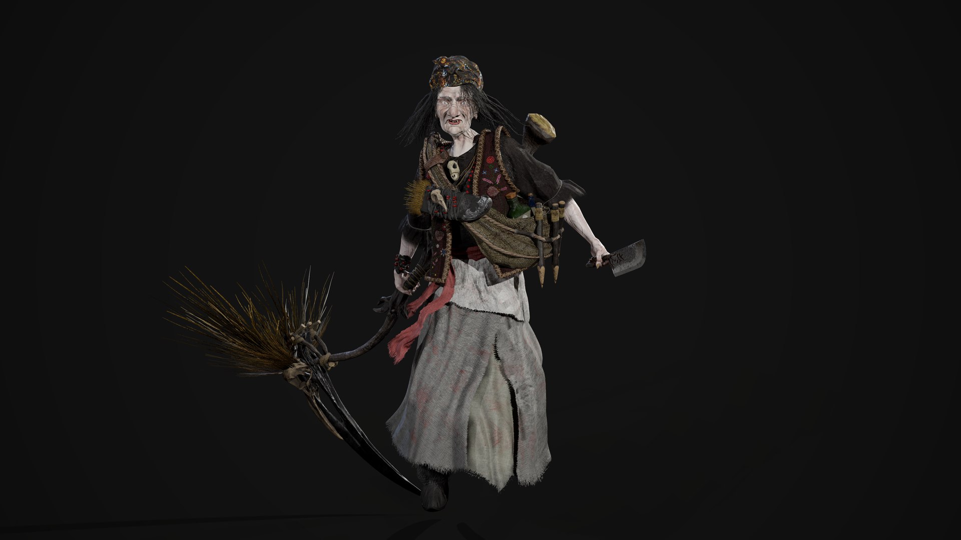 3D Character Scythe Model - TurboSquid 1709844