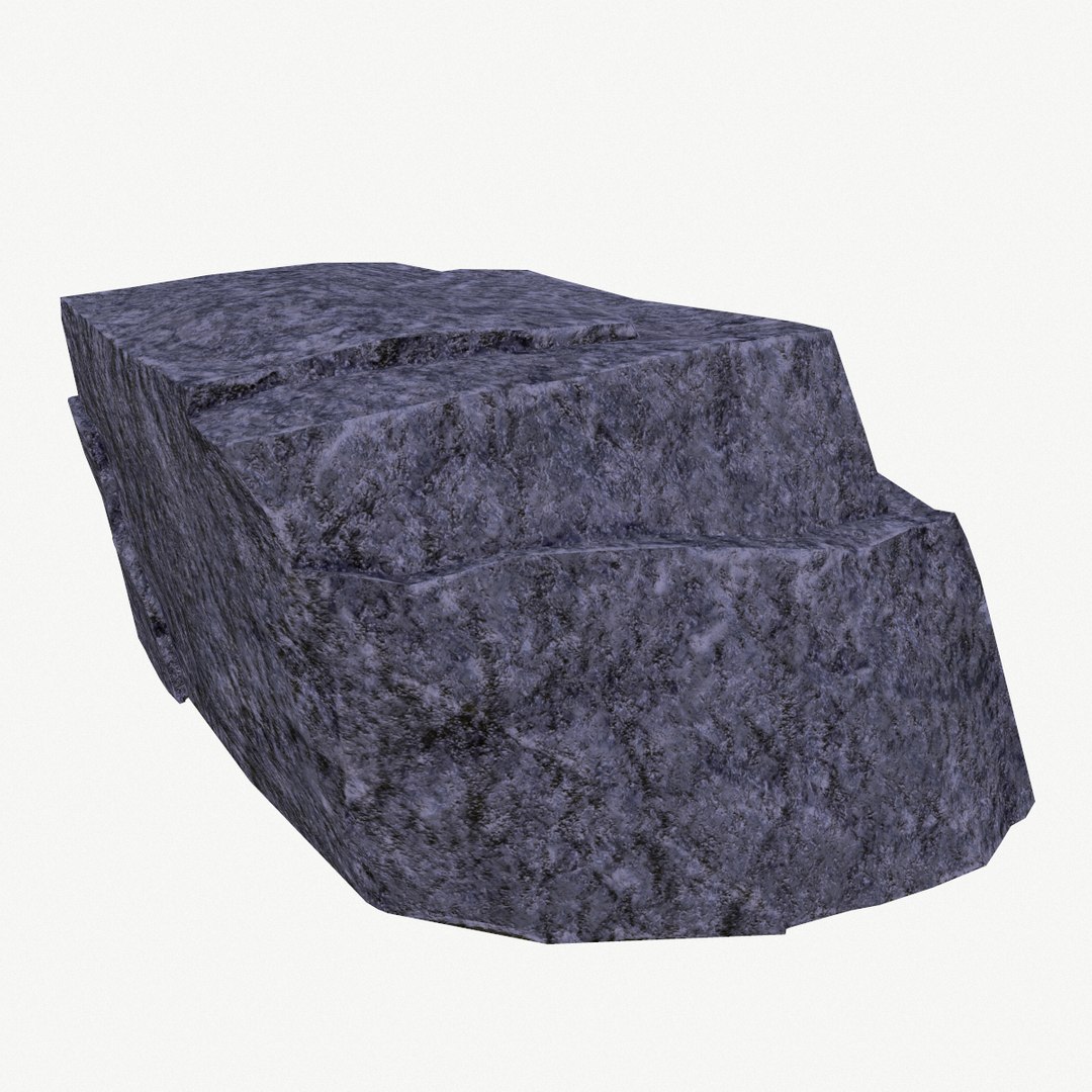 3D stone cube model - TurboSquid 1929302