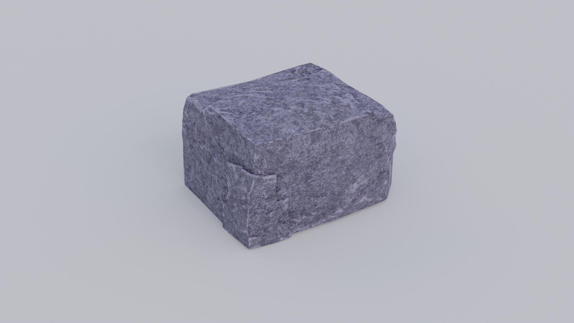 3D Stone Cube Model - TurboSquid 1929302