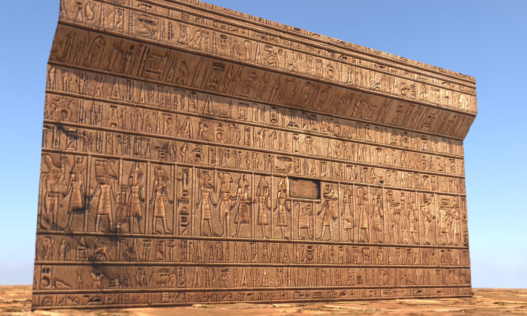 Egyptian Walls Pack 3D - TurboSquid 2192407