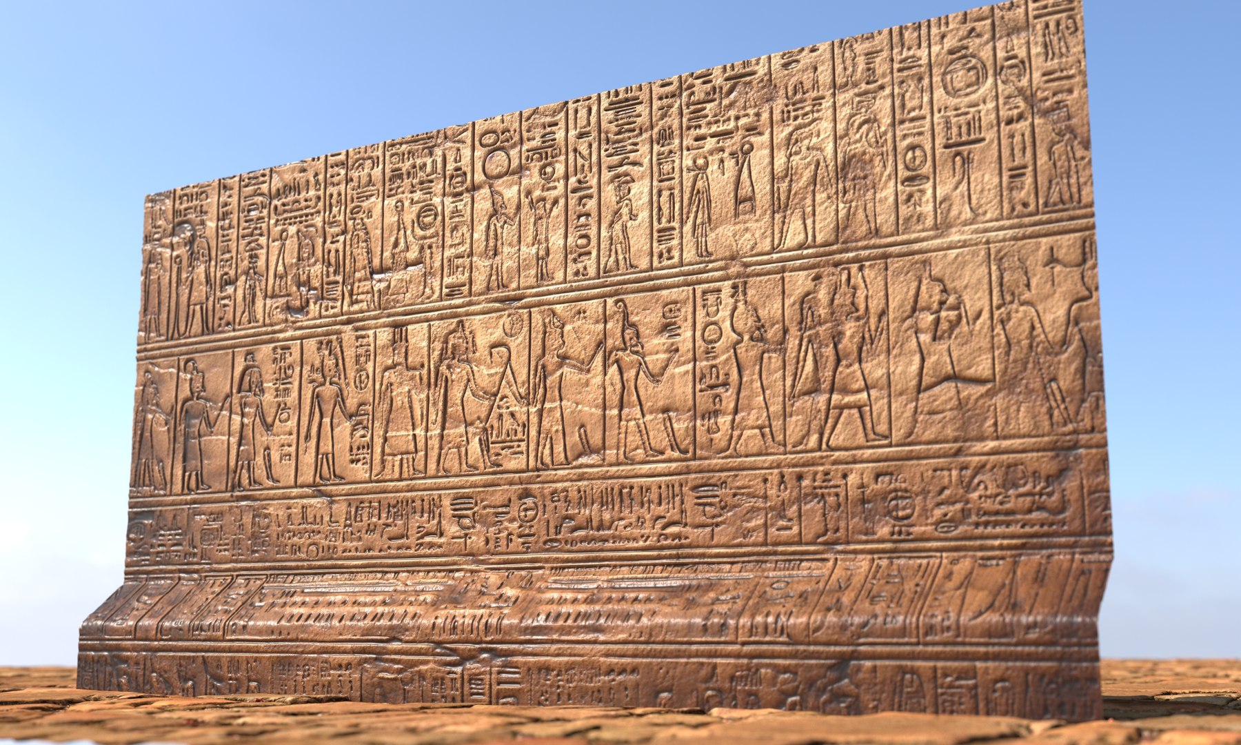 Egyptian Walls Pack 3D - TurboSquid 2192407