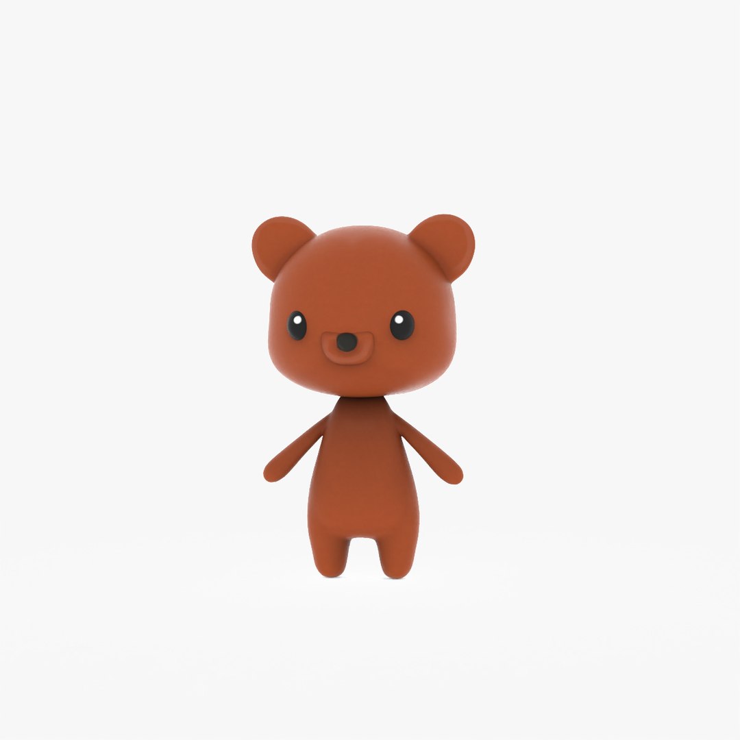 Cartoon Bear v002 character 3D - TurboSquid 2101815