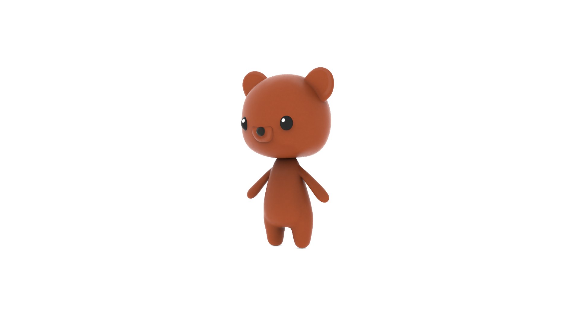 Cartoon Bear V002 Character 3D - TurboSquid 2101815