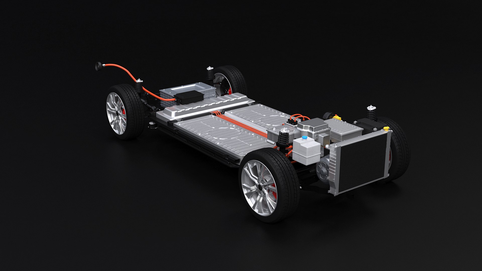 3D Generic Electric Car FWD Chassis - TurboSquid 1821907