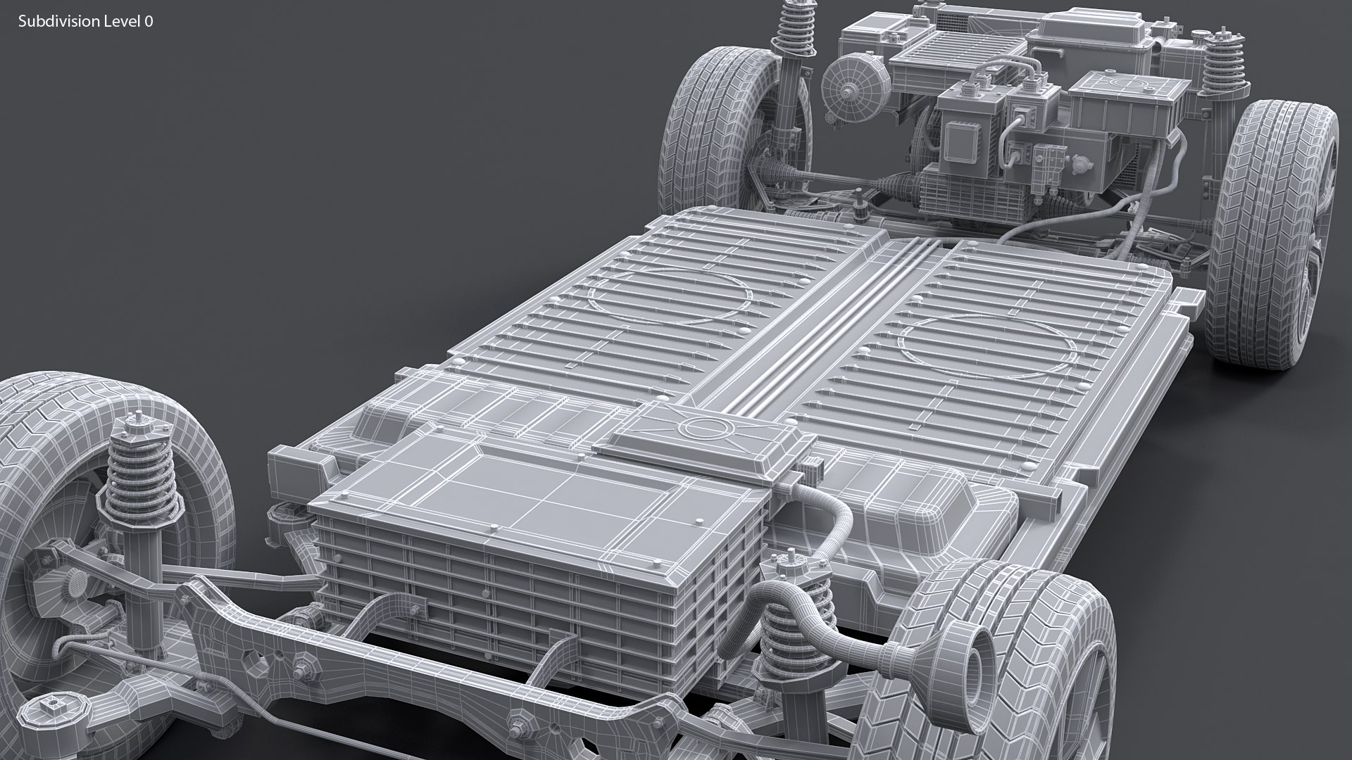 3D Generic Electric Car FWD Chassis - TurboSquid 1821907