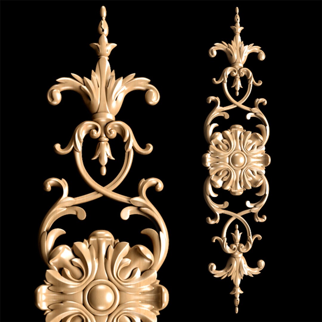 3D Classic Carving Trim - TurboSquid 1555950