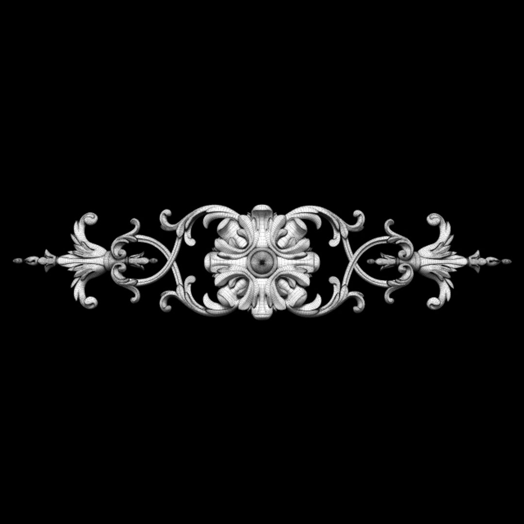 3D Classic Carving Trim - TurboSquid 1555950