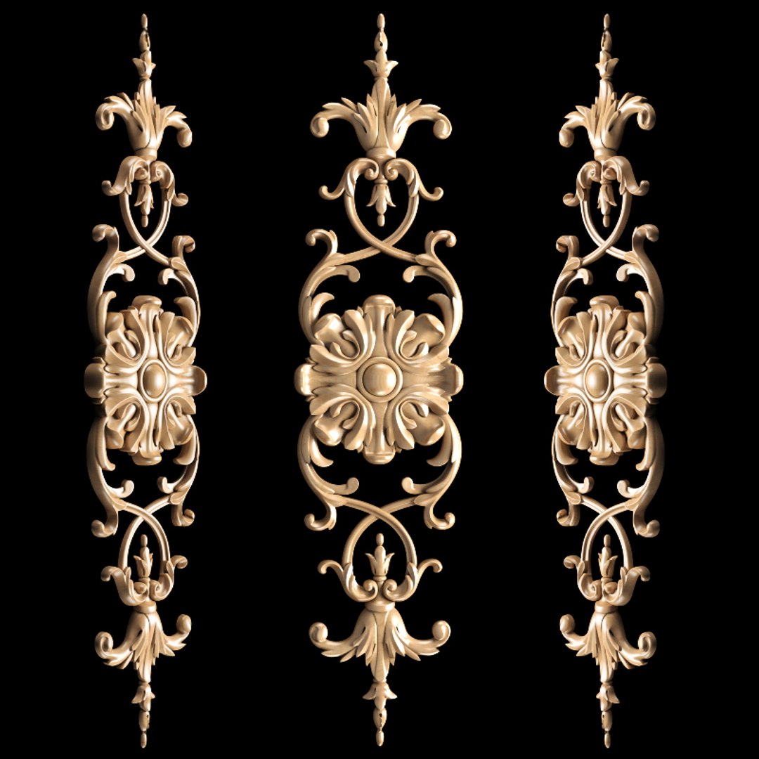 3D Classic Carving Trim - TurboSquid 1555950