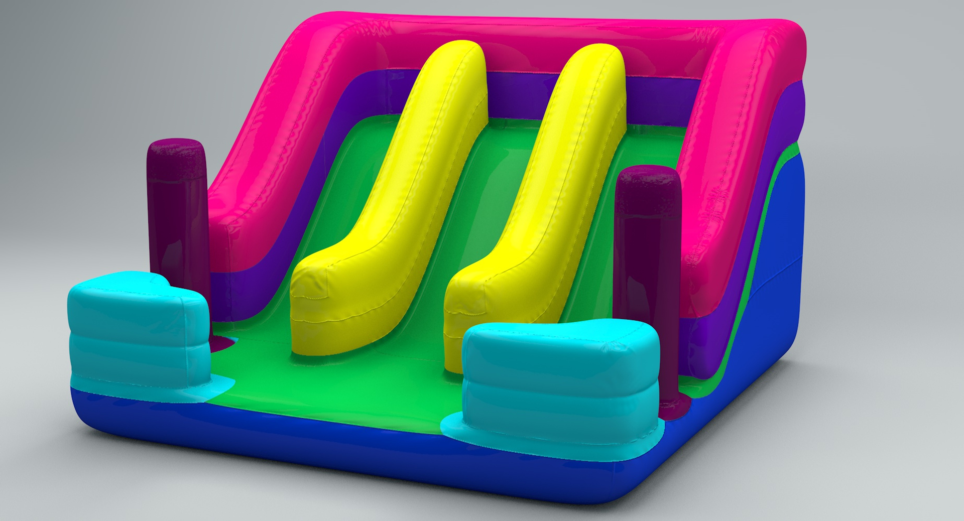 Inflatable Slide 3d Obj