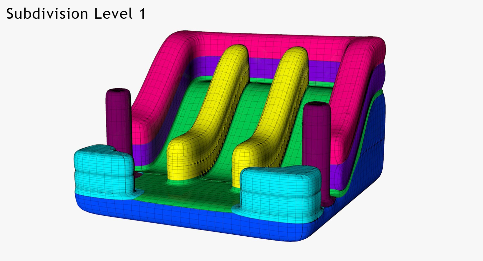 Inflatable Slide 3d Obj