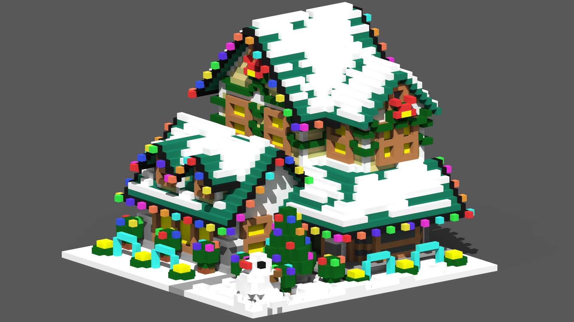 Voxel house model - TurboSquid 1351175