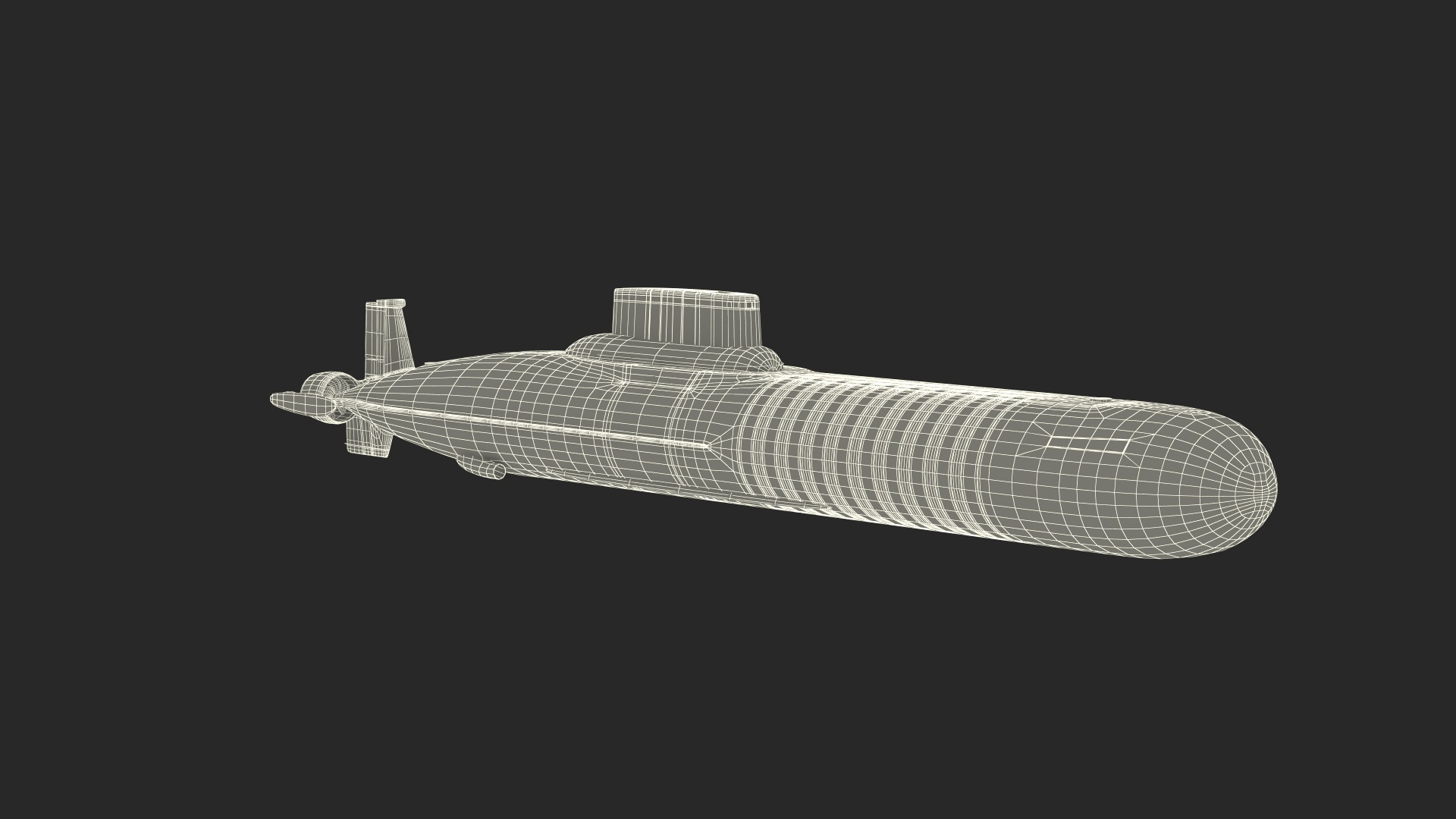 Akula Project 941 Typhoon Class Ballistic Missile Submarine Rigged For ...