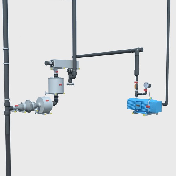 electric pump 3d obj