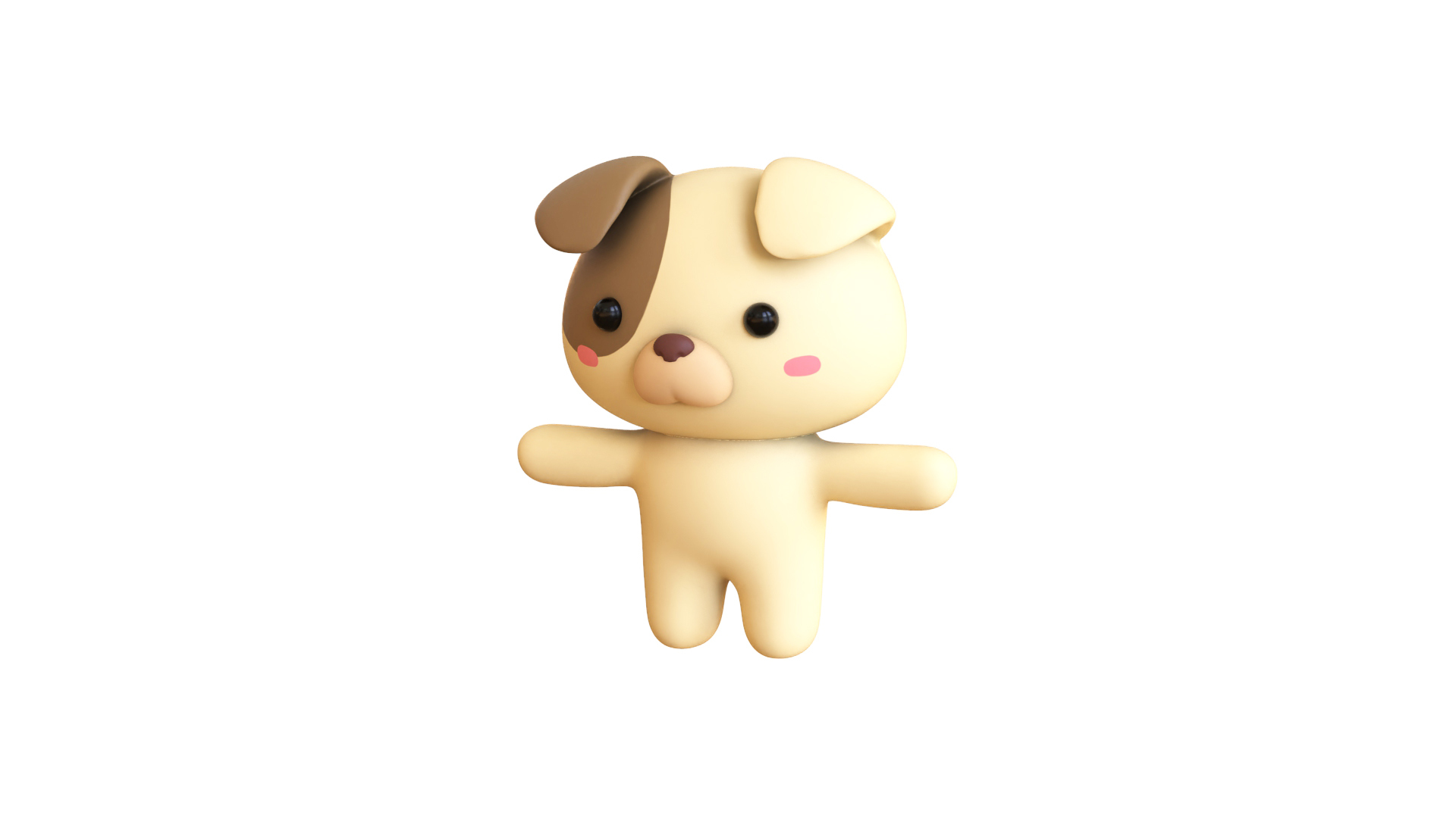 Character005 Chubby Dog Model - TurboSquid 2341827