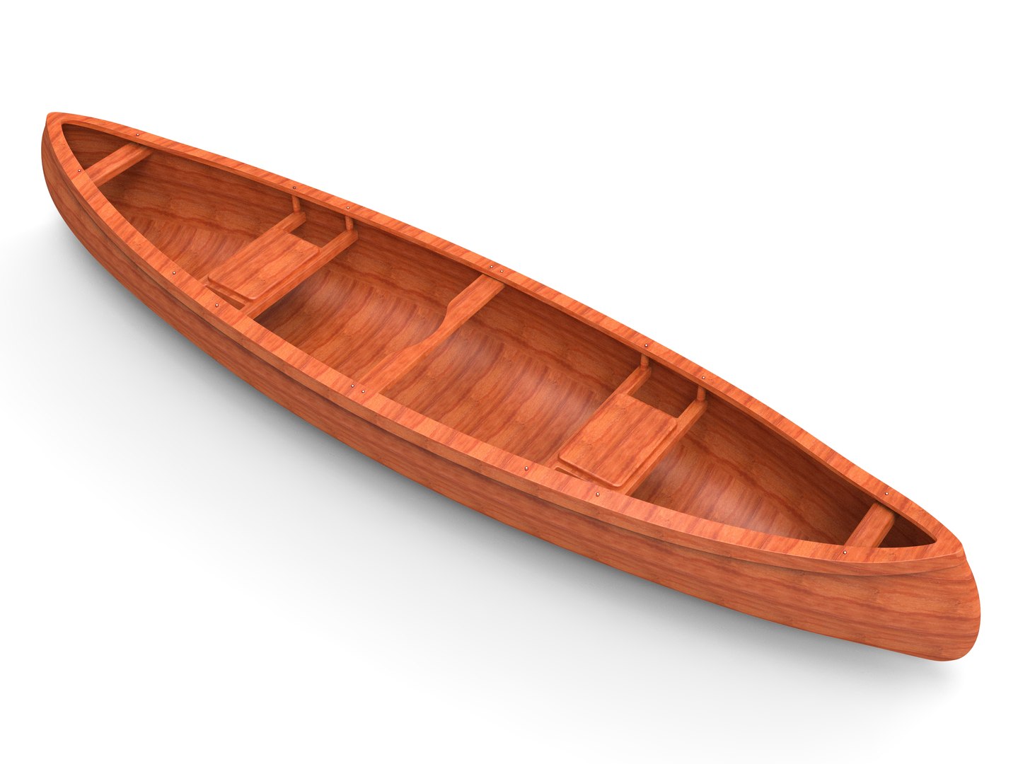 Boat Canoe Watercraft 3D Model - TurboSquid 1528277