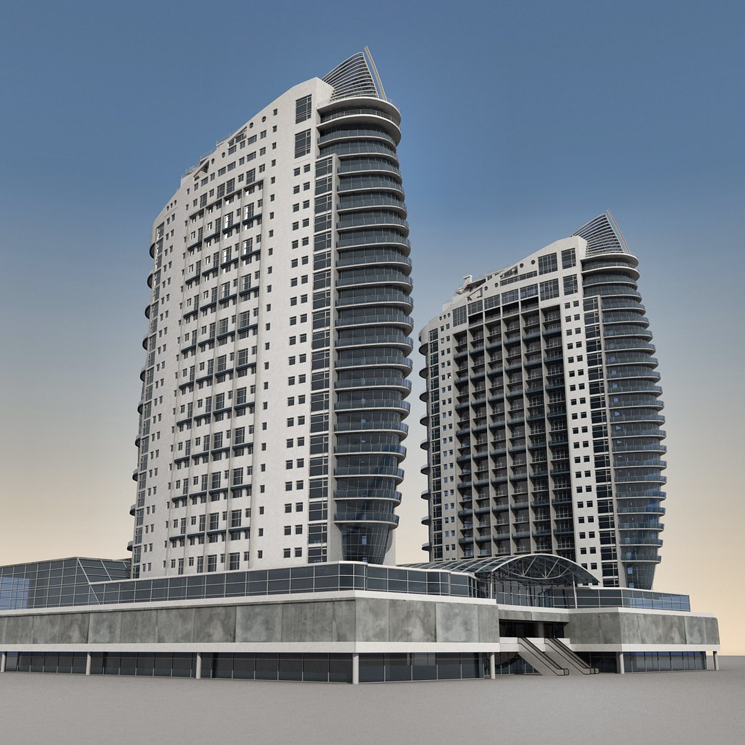 Modern Building 3d Model