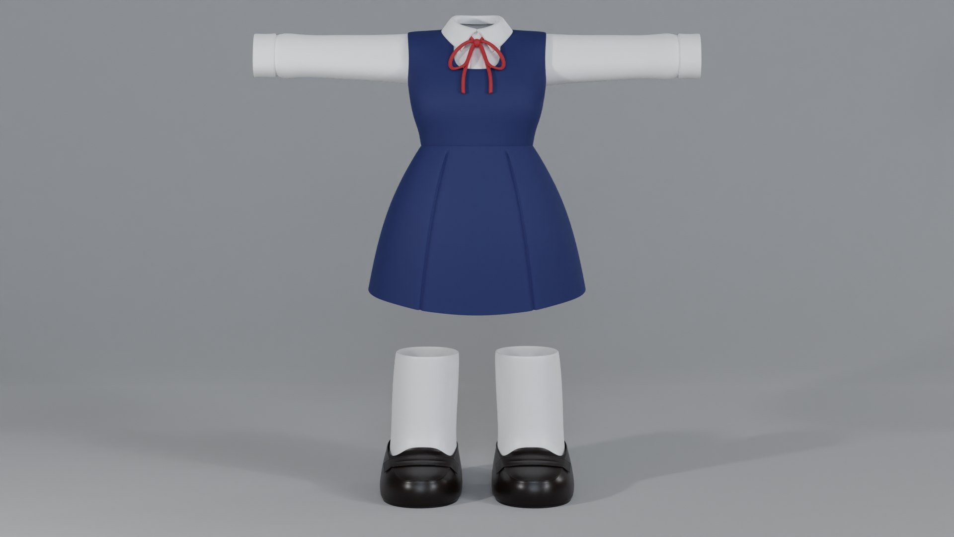 Minimal Chibi School Uniform 09 3D Model - TurboSquid 1981844