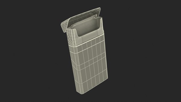 modelo 3d Paquete de cigarrillos Super Slim Gold Vacio - TurboSquid 2281794