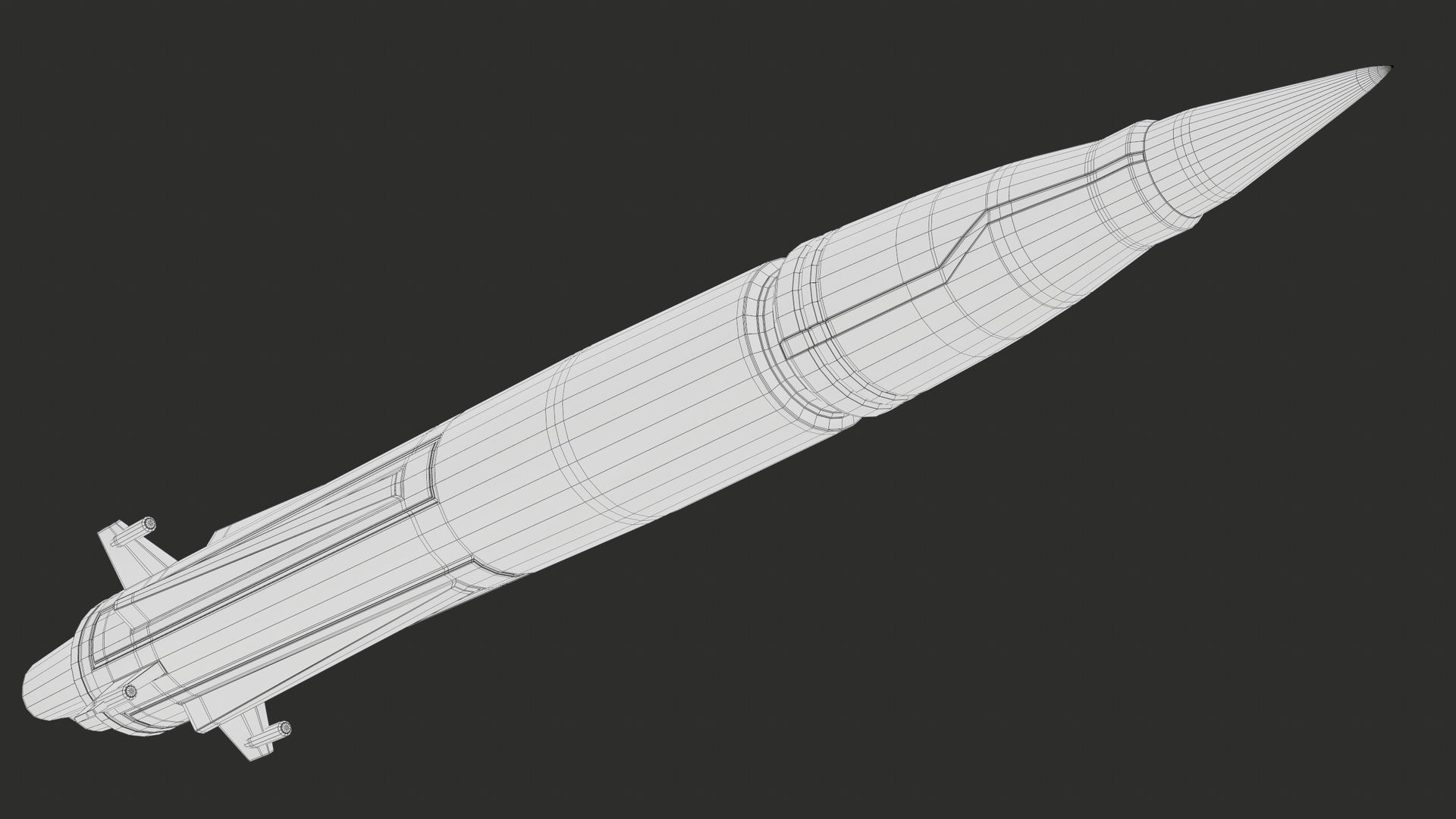 3D Sci-Fi Missile 02 - TurboSquid 1816128