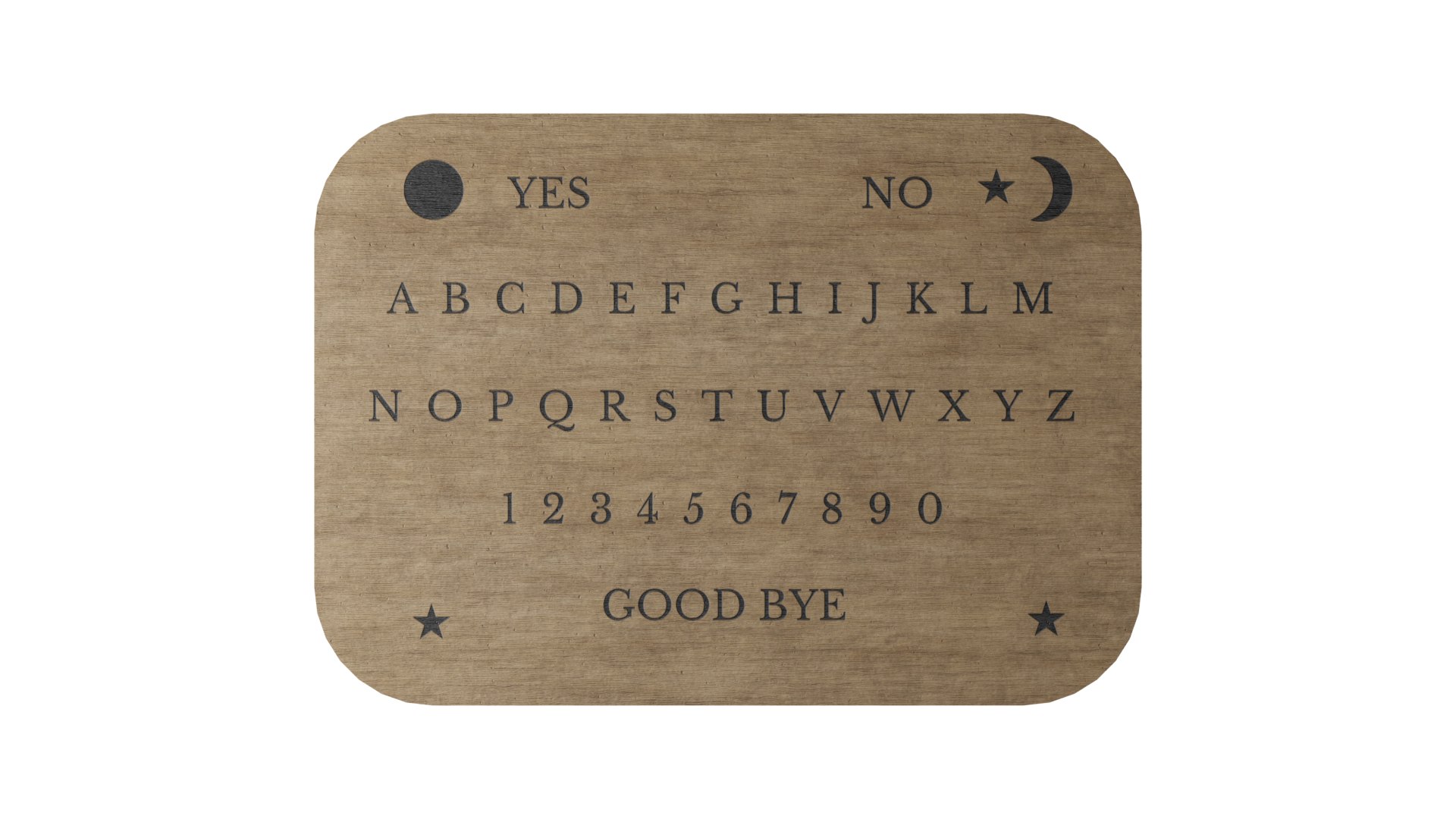 3D Ouija Board Model - TurboSquid 2354873