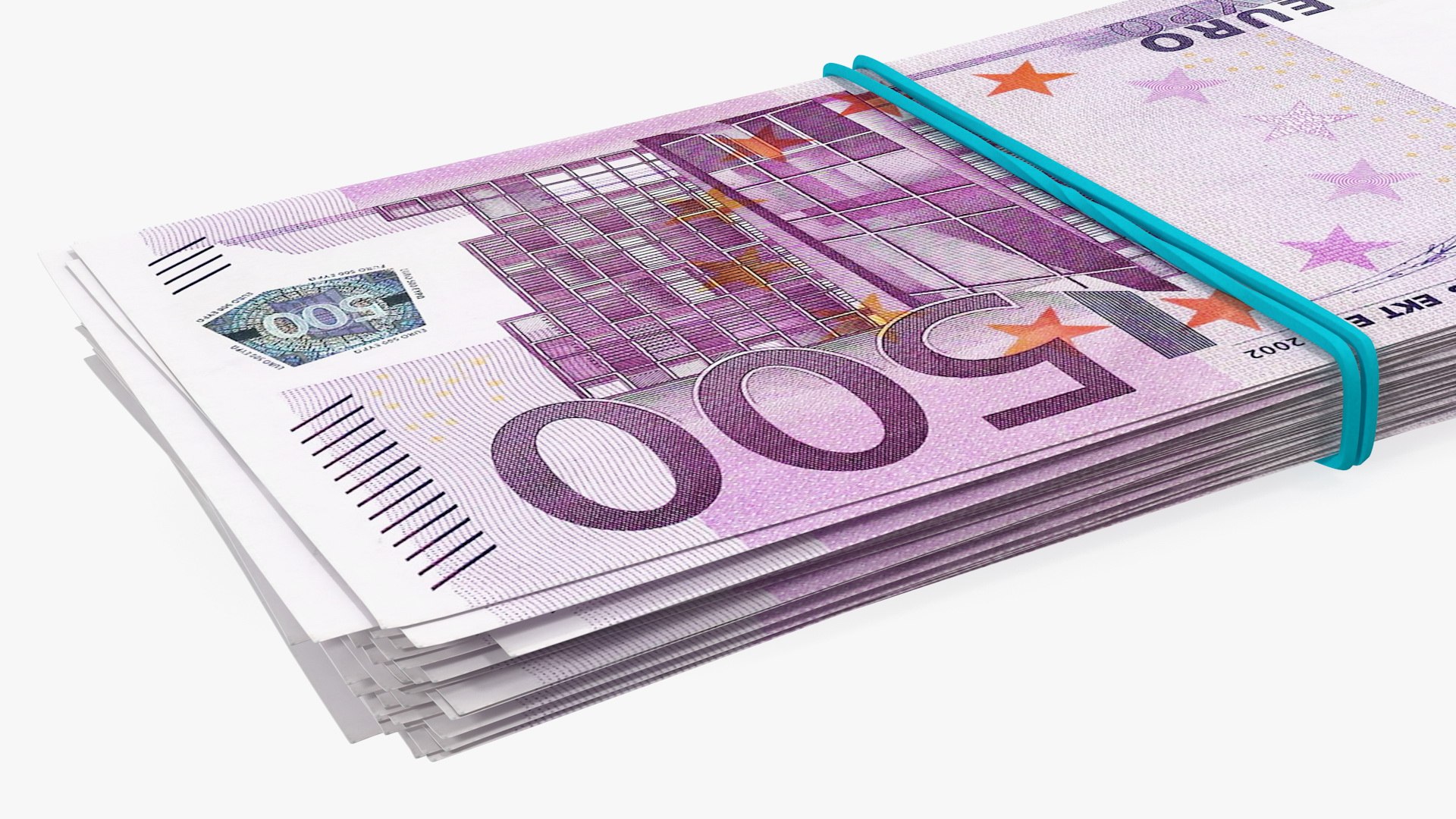 3D 500 Euro Banknotes Bills Model - TurboSquid 1443304