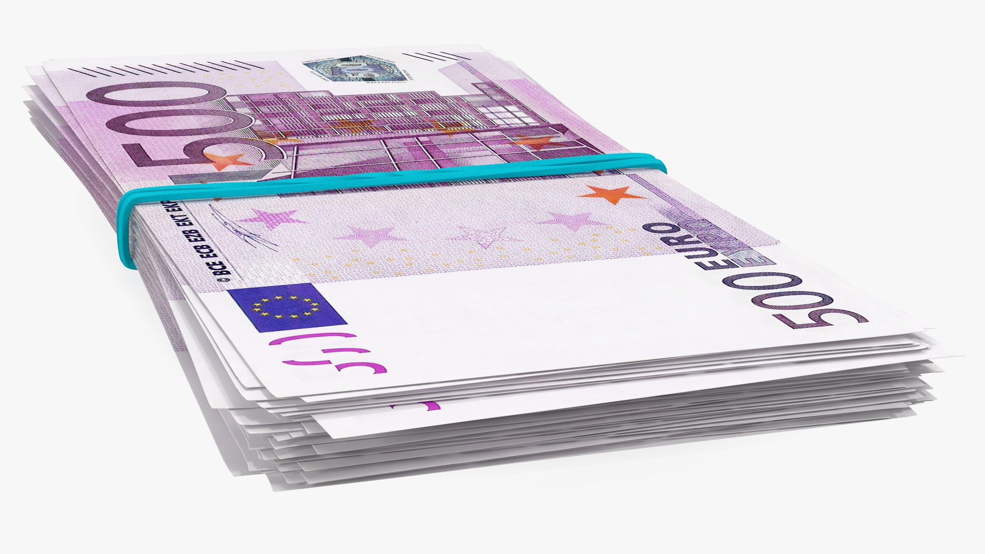 3D 500 Euro Banknotes Bills Model - TurboSquid 1443304