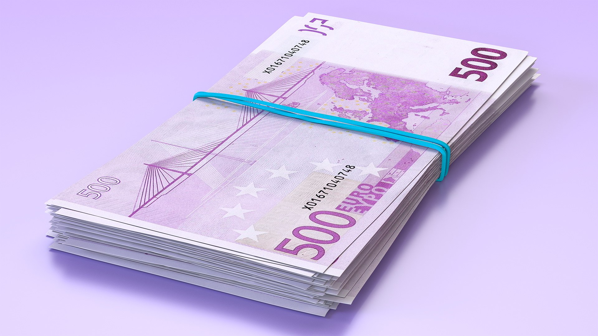 3D 500 Euro Banknotes Bills Model - TurboSquid 1443304