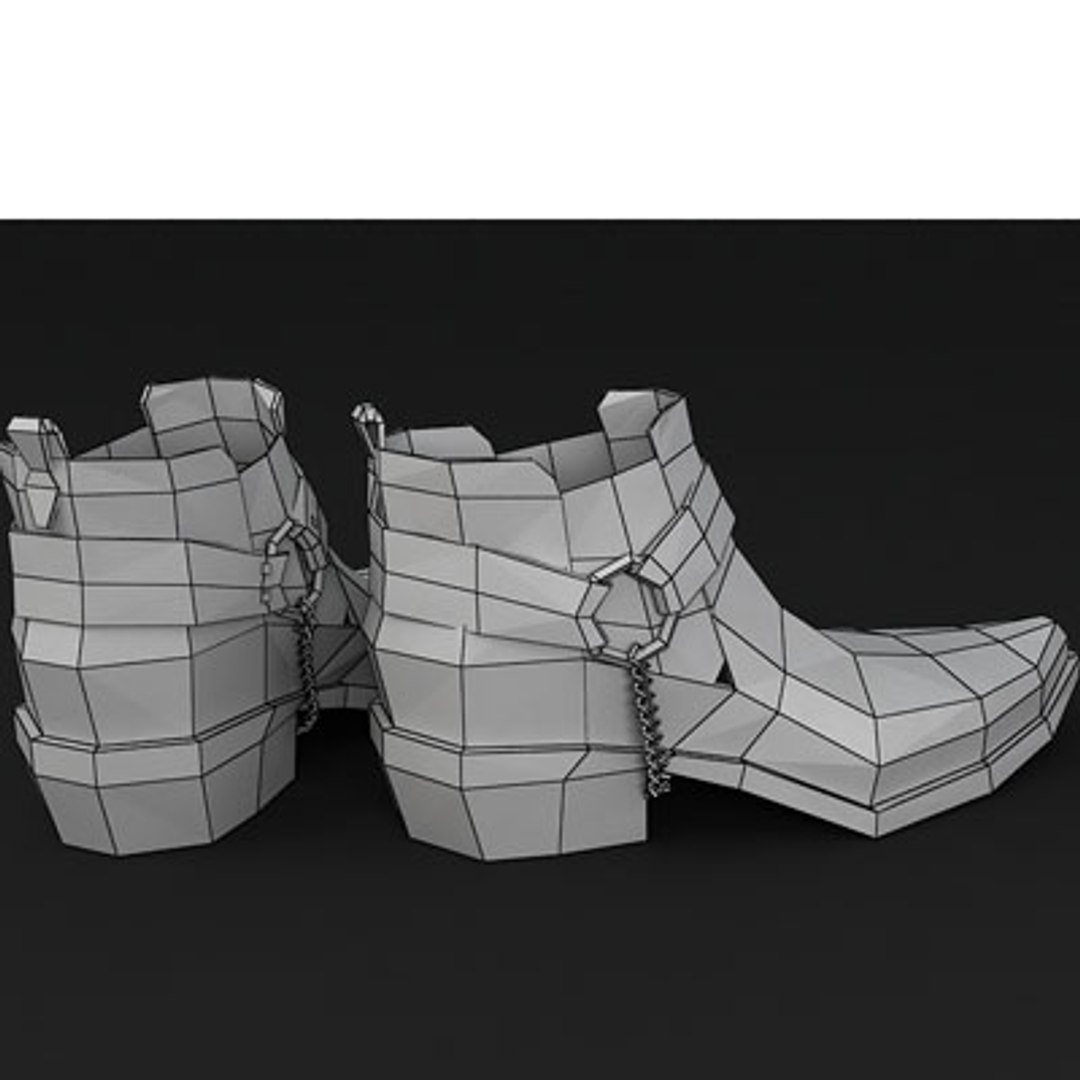 3d Model Cowboy Boots