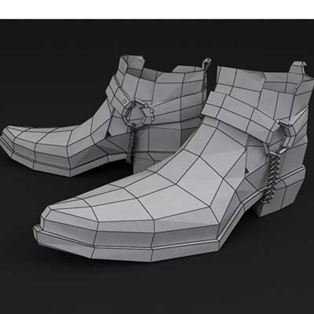 3d Model Cowboy Boots