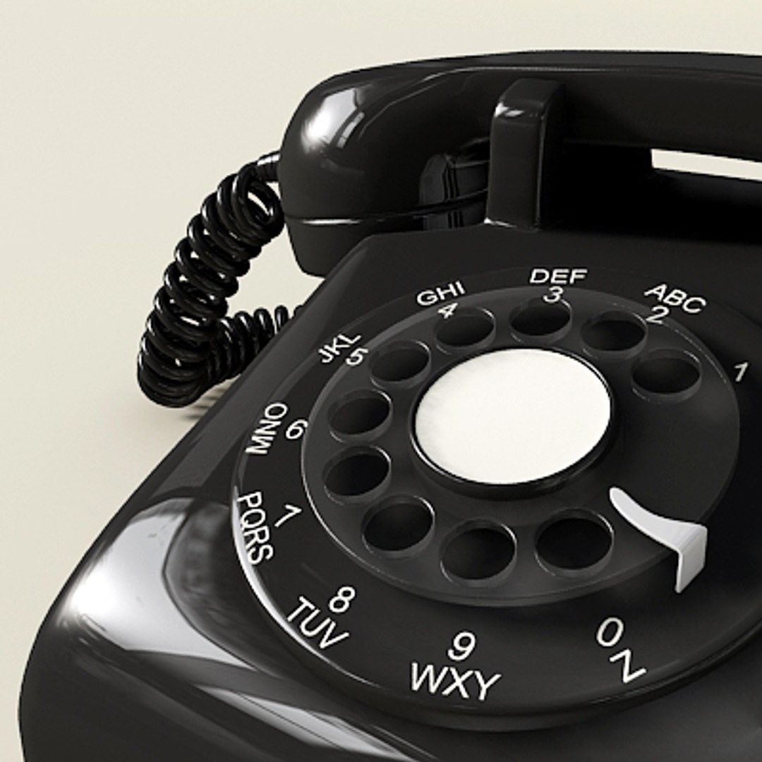 3d Rotary Telephone Model