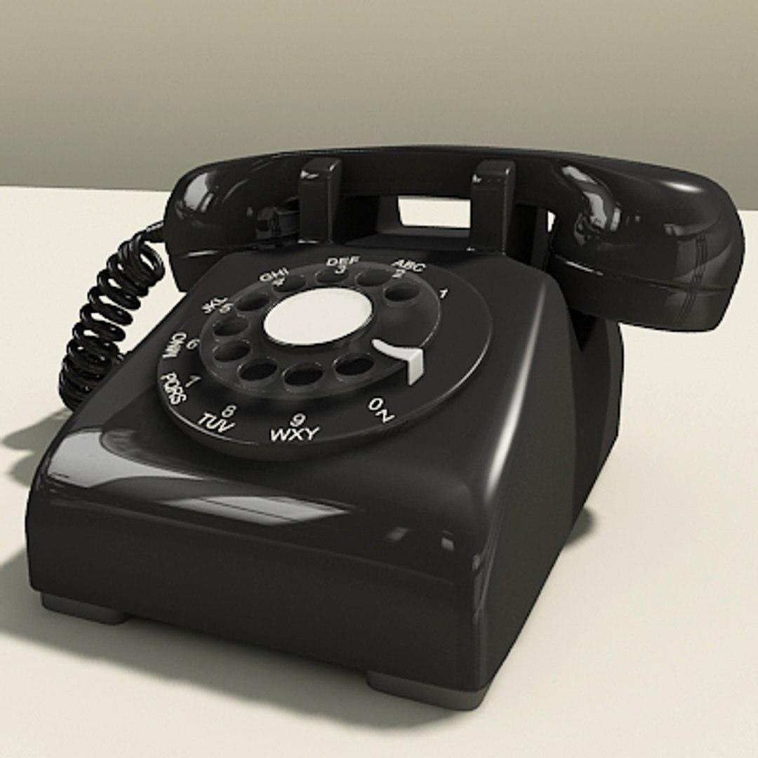 3d Rotary Telephone Model