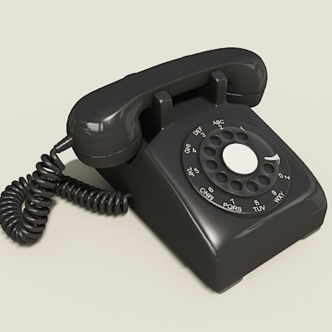 3d Rotary Telephone Model