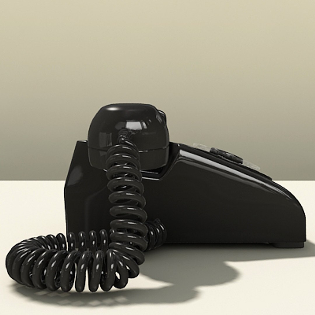 3d Rotary Telephone Model