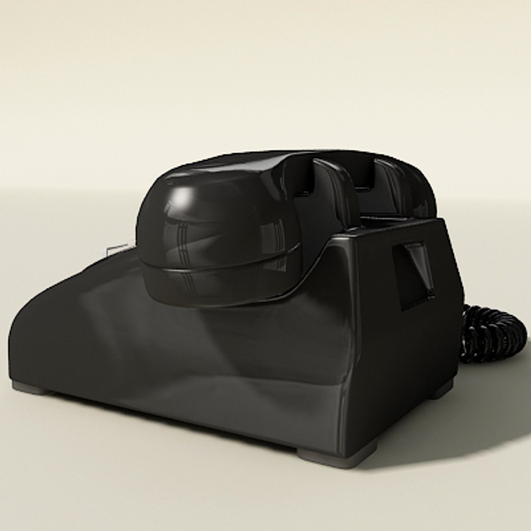 3d Rotary Telephone Model