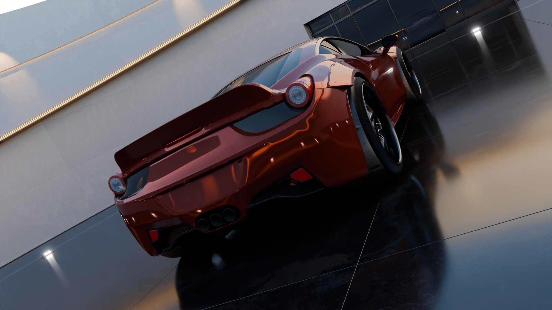 3D Ferrar 458 SuperCar Model - TurboSquid 2386191
