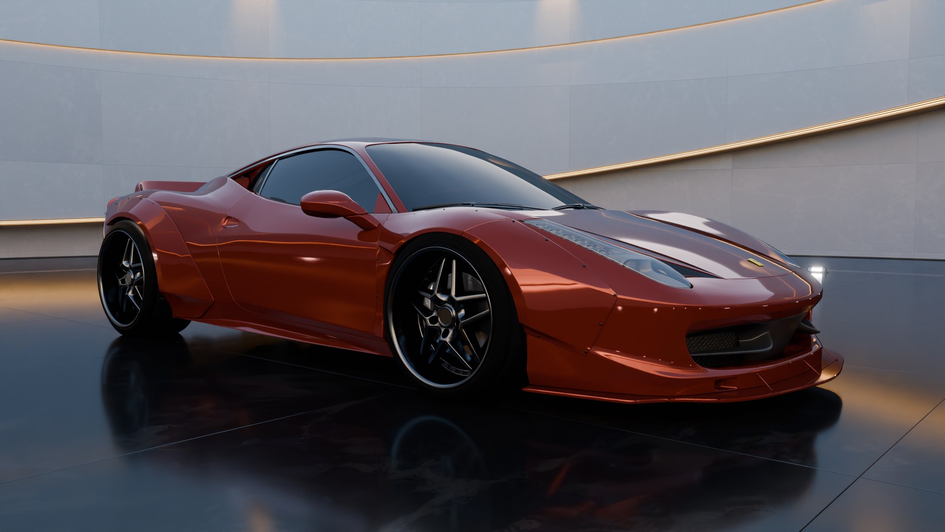3D Ferrar 458 SuperCar Model - TurboSquid 2386191