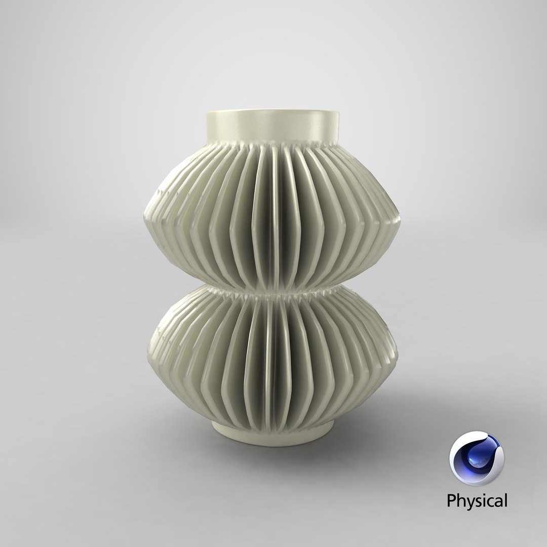 3D realistic vase celia white - TurboSquid 1439880
