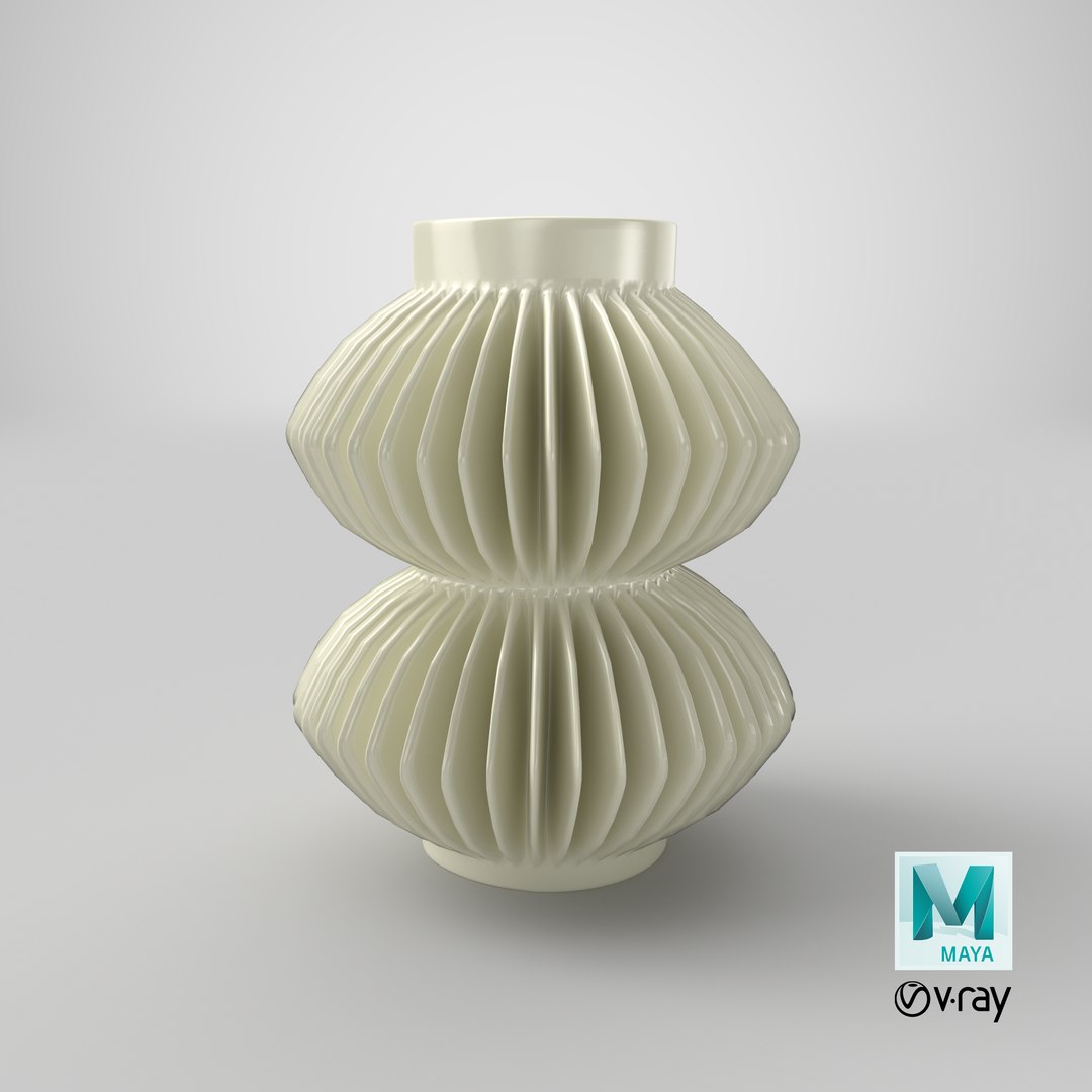 3D realistic vase celia white - TurboSquid 1439880