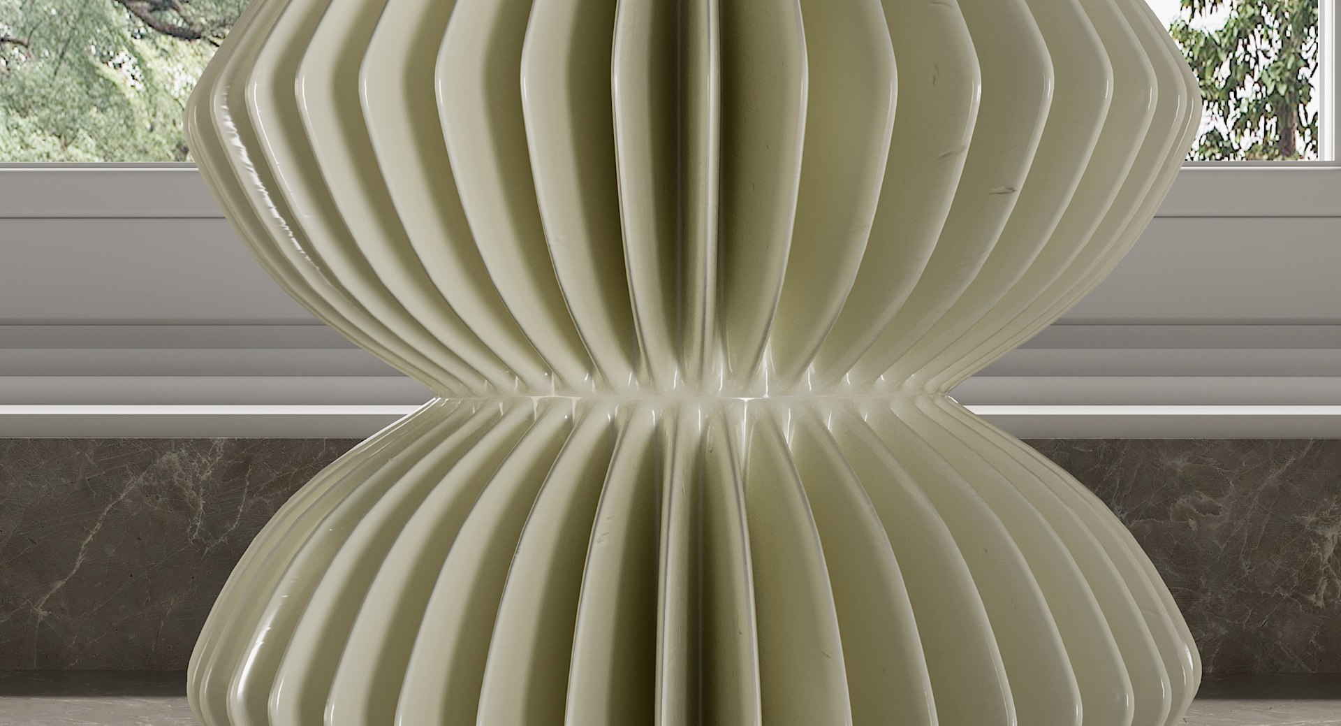 3D realistic vase celia white - TurboSquid 1439880