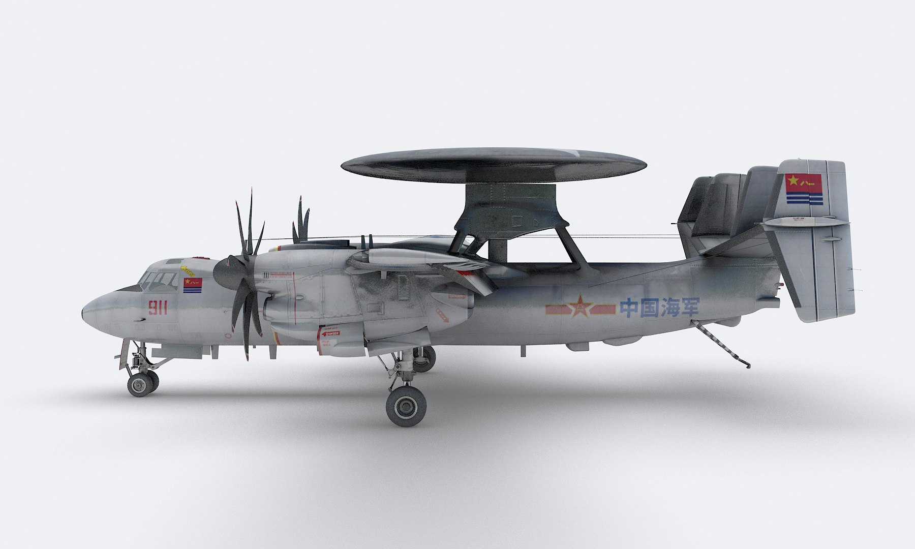 3D KJ-600 AWACS Model - TurboSquid 2072612