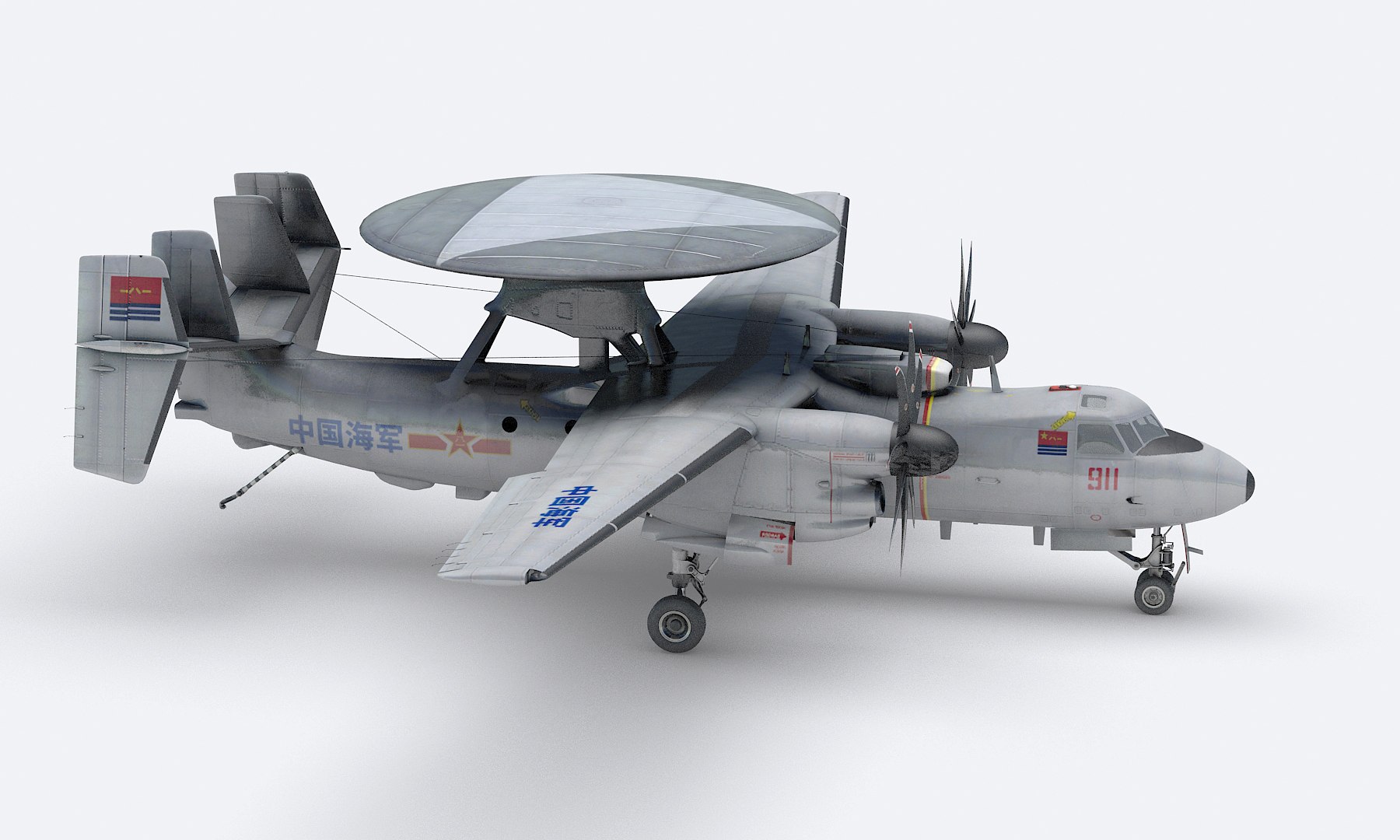 3D KJ-600 AWACS Model - TurboSquid 2072612