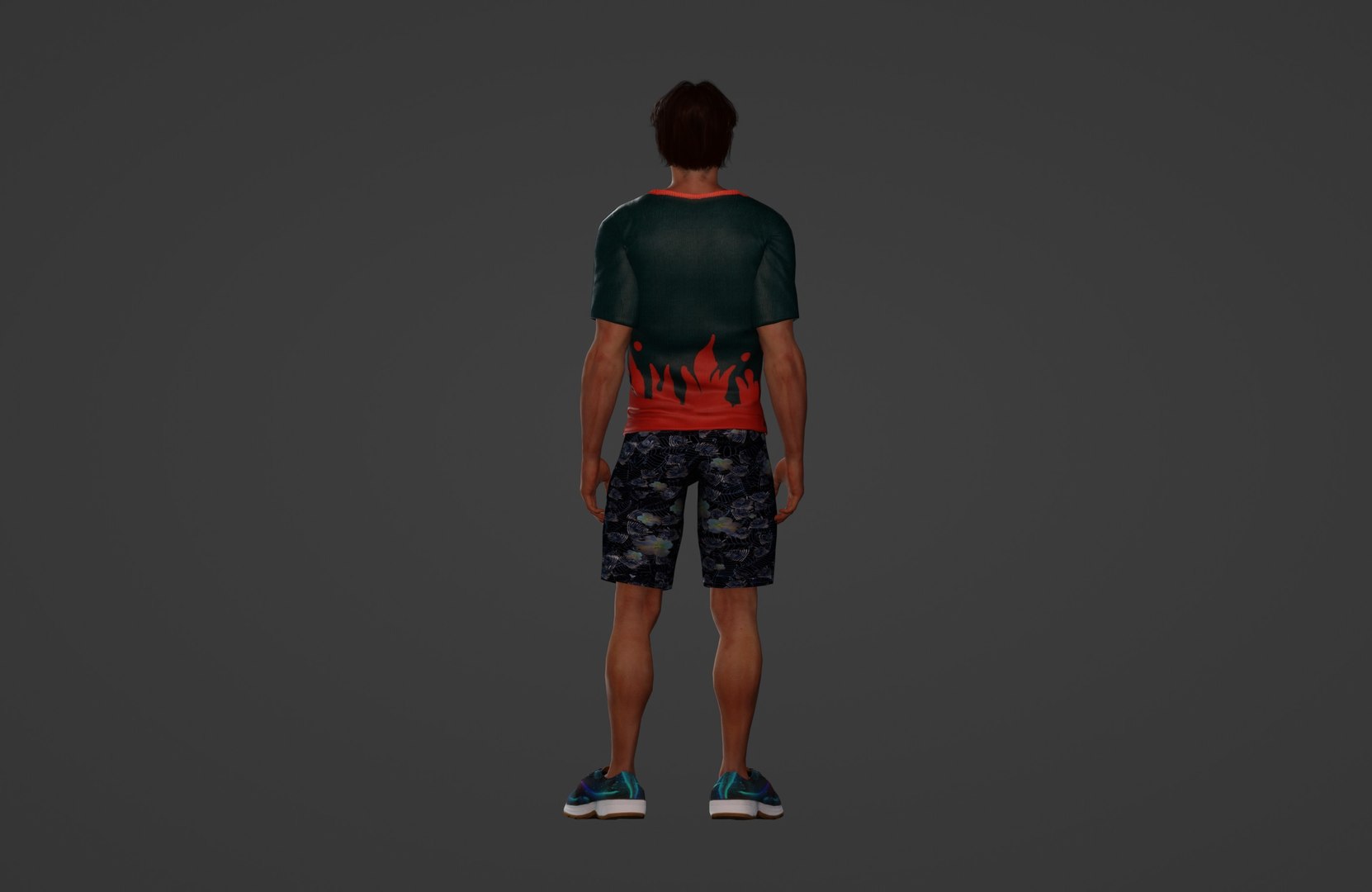 3D Sports Man In Summer Clothes Model - TurboSquid 2074738