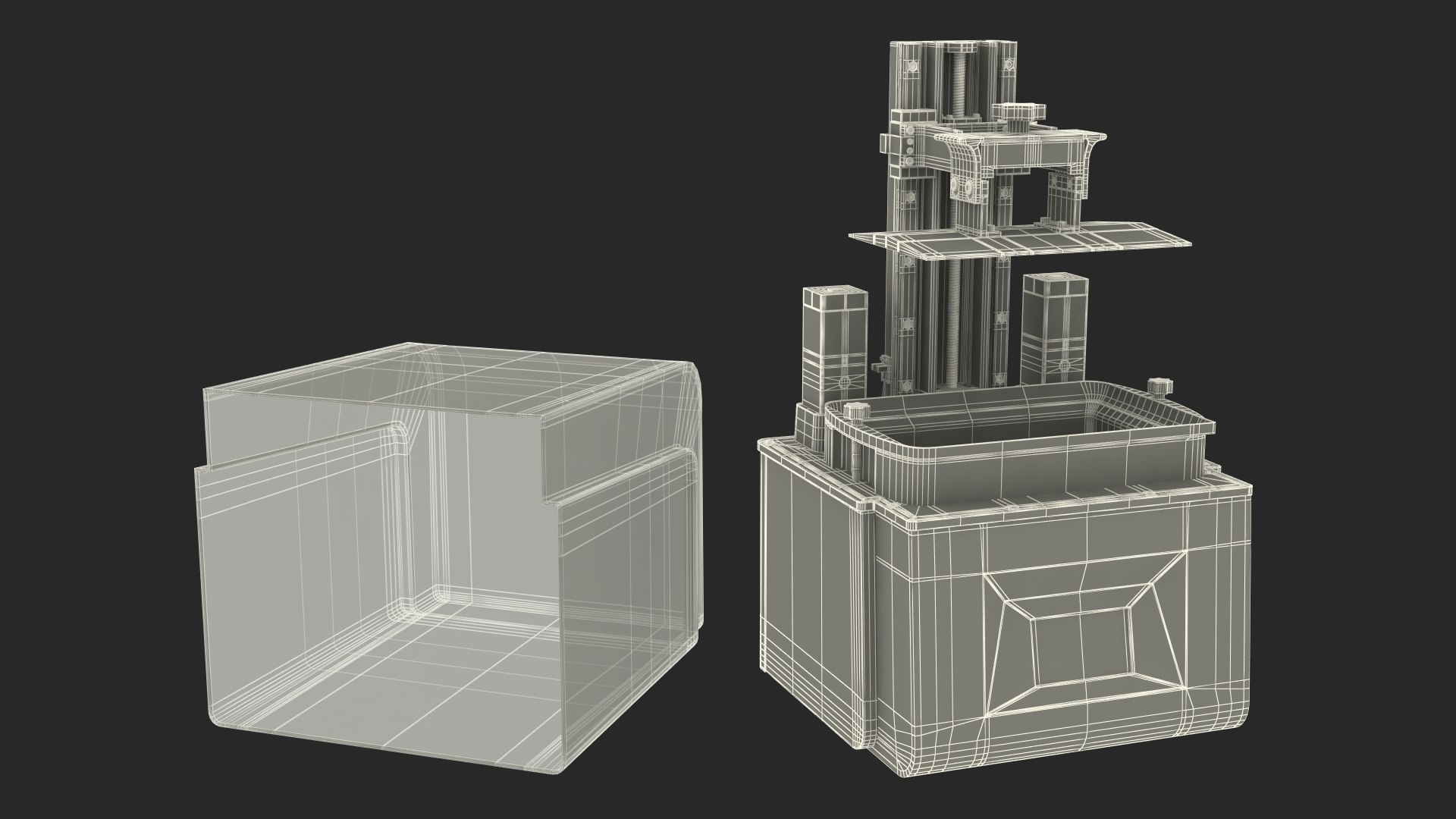 3D Printer with Plastic Case 3D - TurboSquid 2078083