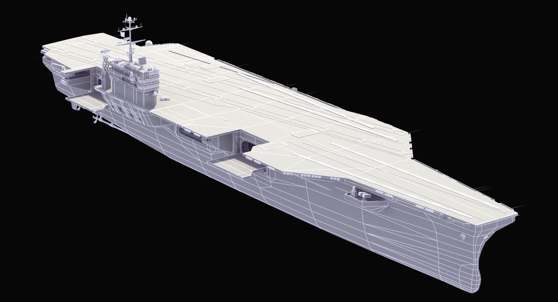 Cvn-68 Uss Nimitz Aircraft Carrier 3ds