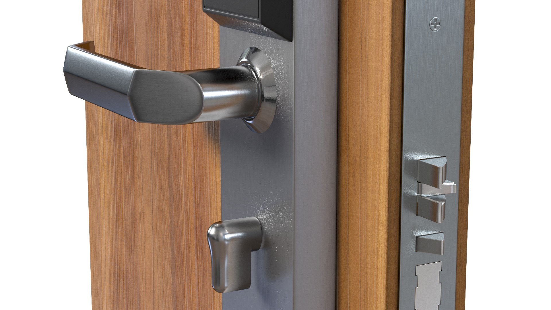 Smart RFID Hotel Door Lock Silver 3D Model - TurboSquid 1888669