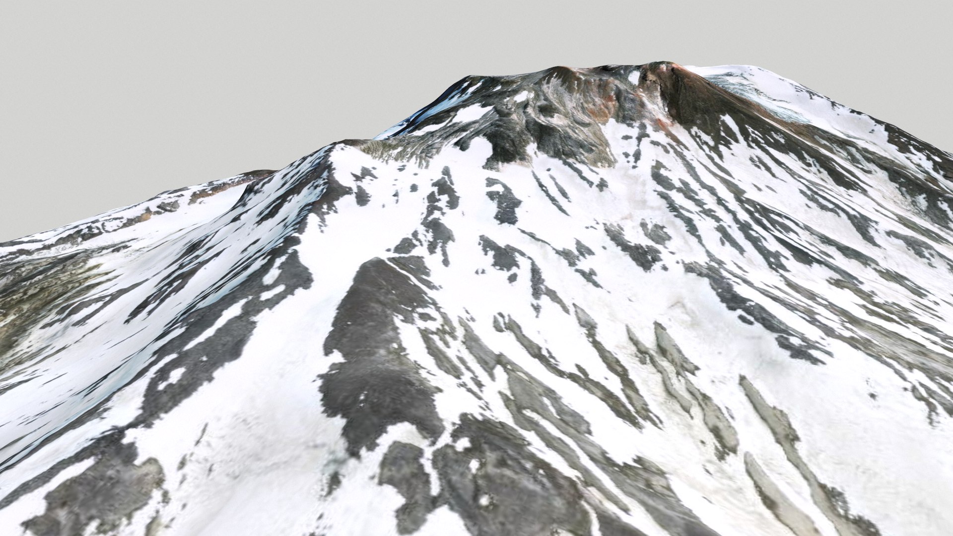 Mountain Landscape Stratovolcano Griggs Alaska United States 3D Model ...