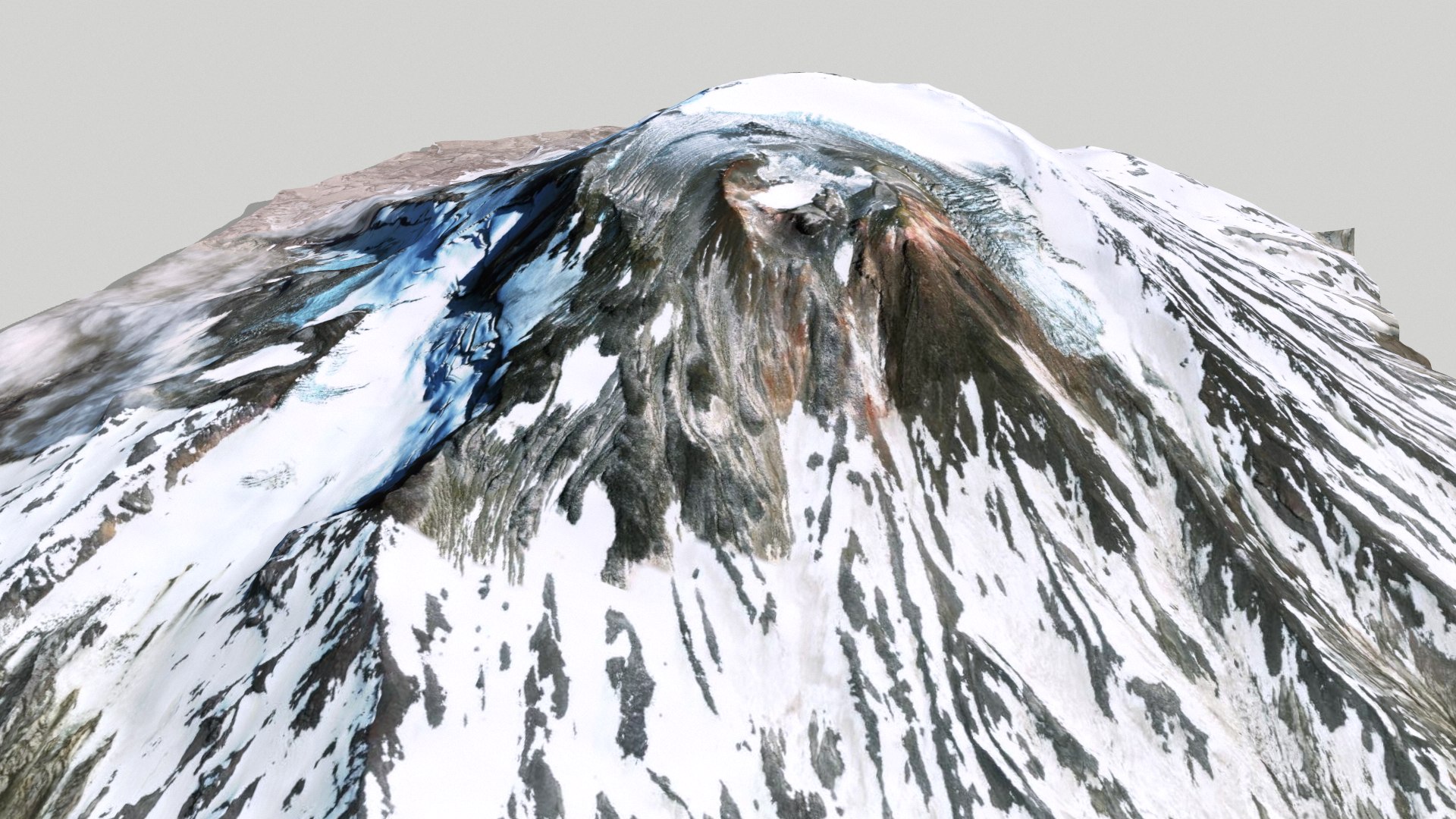 Mountain Landscape Stratovolcano Griggs Alaska United States 3D Model ...