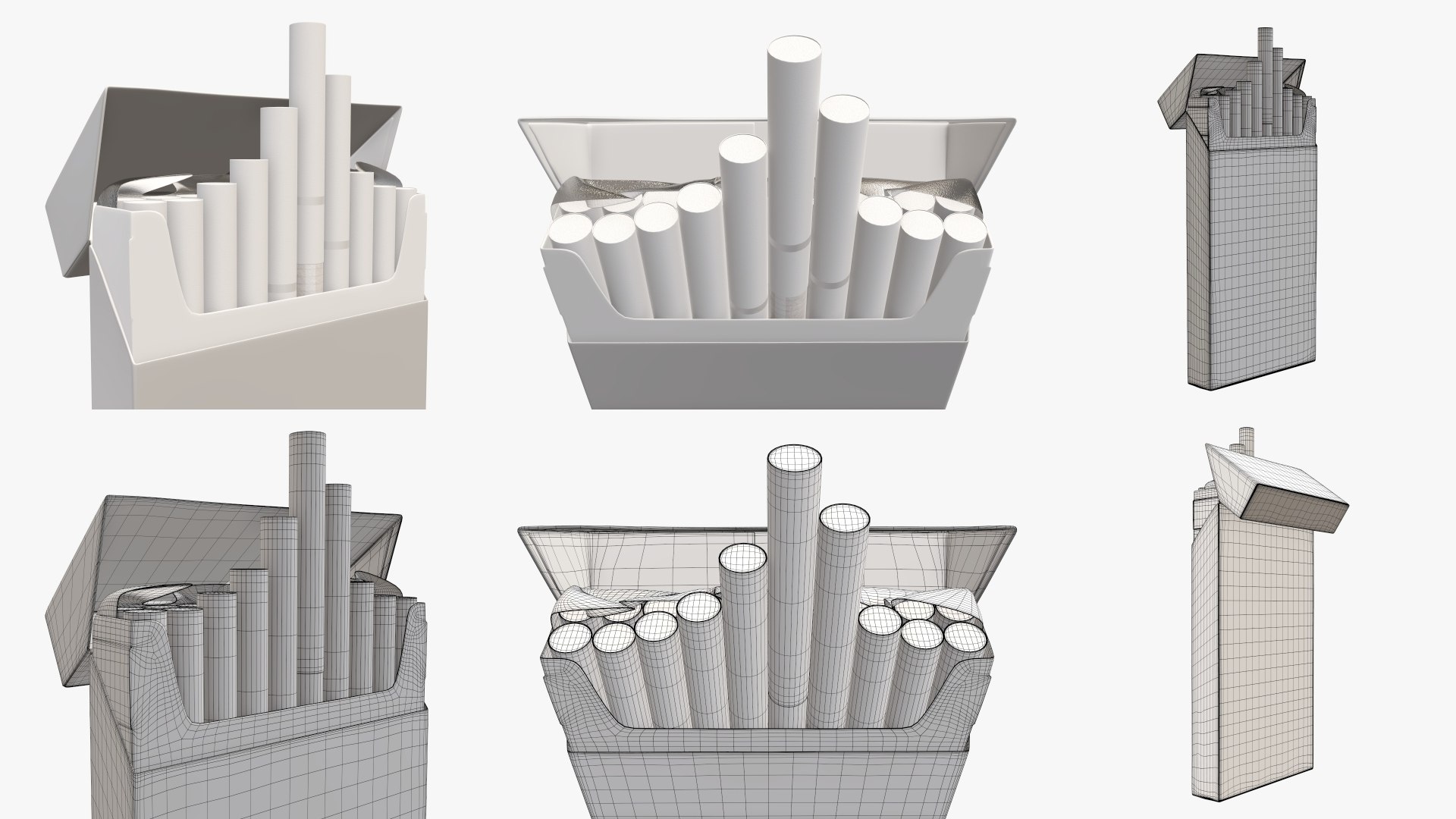3D Pack Cigarette Package Model - TurboSquid 1678210