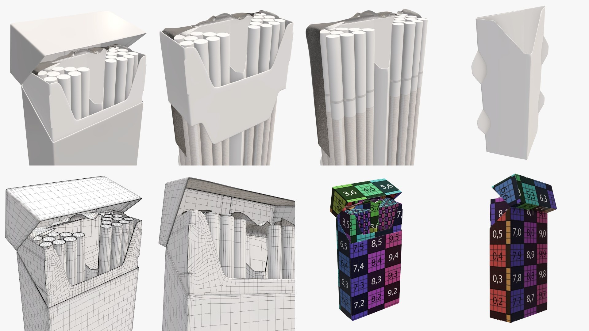 3D Pack Cigarette Package Model - TurboSquid 1678210